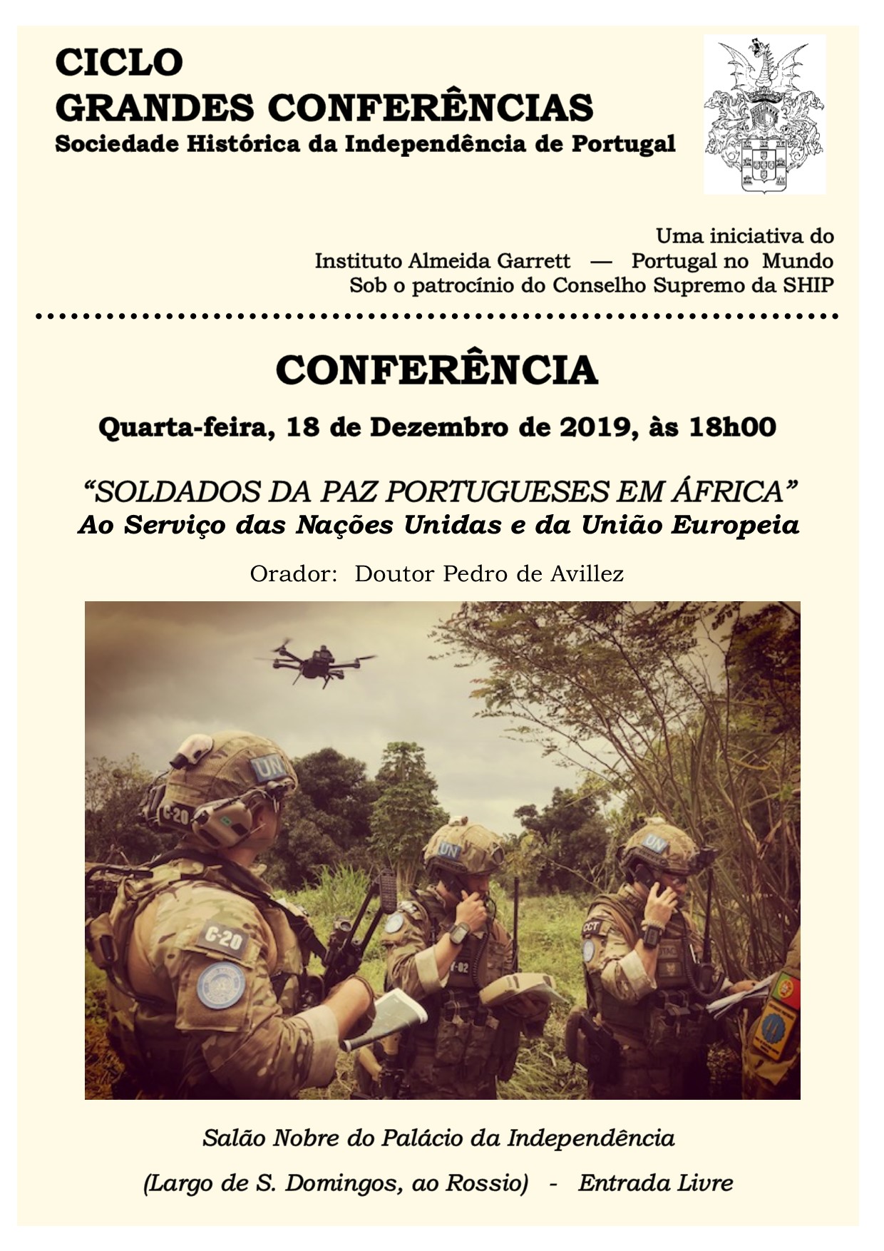 18 de Dezembro, 2019 – Sociedade Histórica da Independência de Portugal