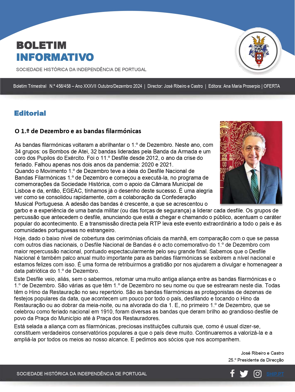 Boletim Informativo – Sociedade Histórica da Independência de Portugal